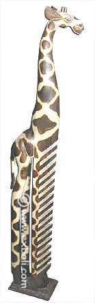 GIRAFFE WOOD CARVING [ EXPORT BALI ]